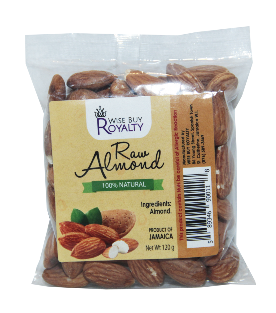 Almonds (Pack of 12) 60 grams | Wise Buy Royalty